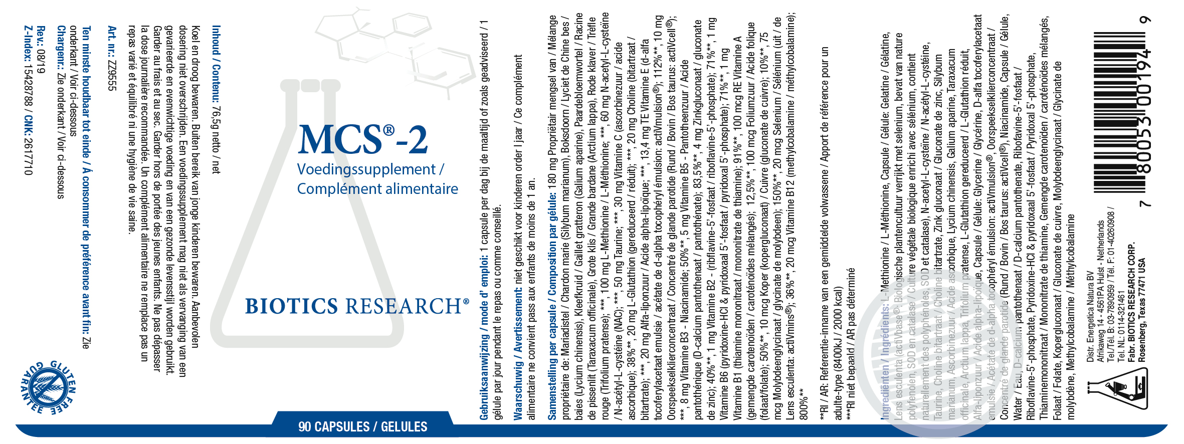 MCS-2 (Metabolic Clearing Support)