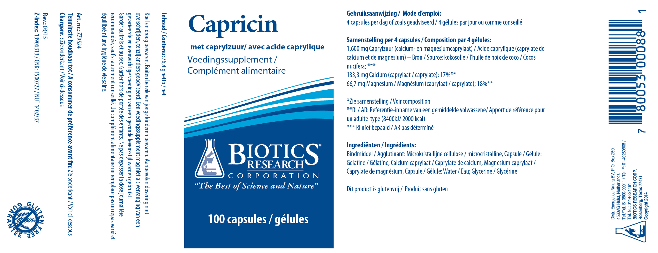 Capricin de Biotics | Energetica Natura