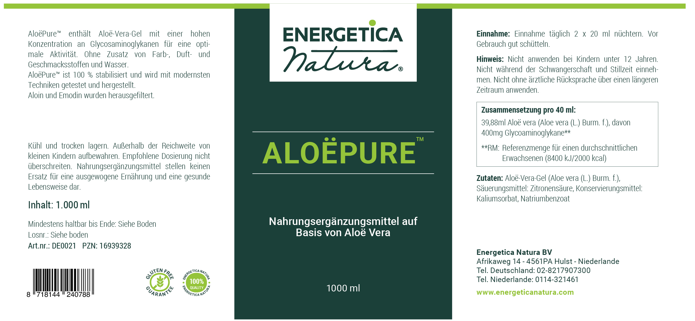 AloëPure | Wirkung & Vorteile | Energetica Natura