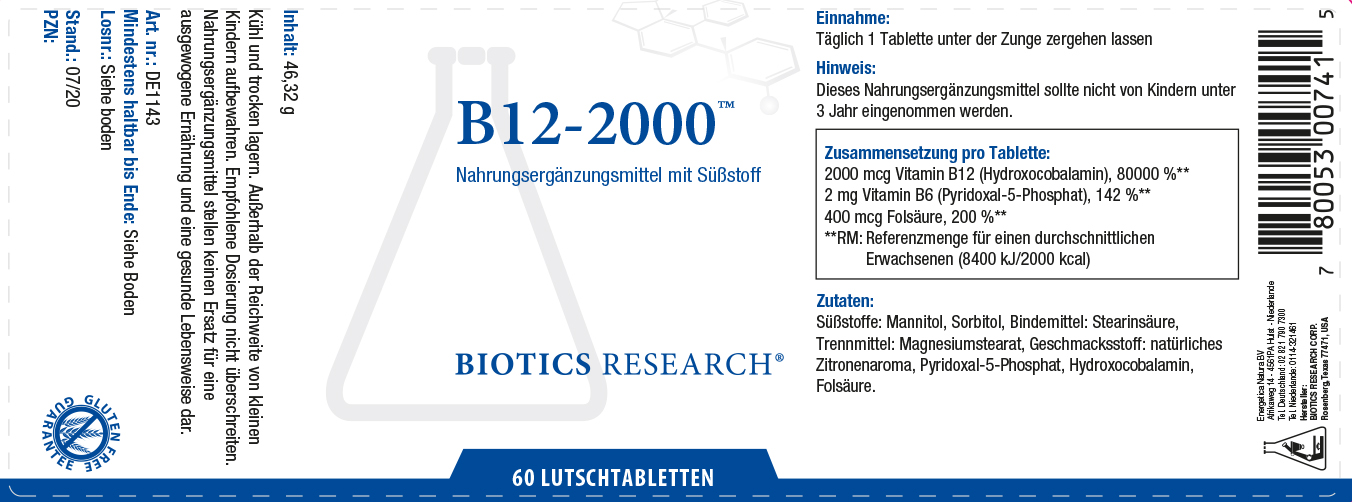B12-2000 | Wirkung & Vorteile | Energetica Natura