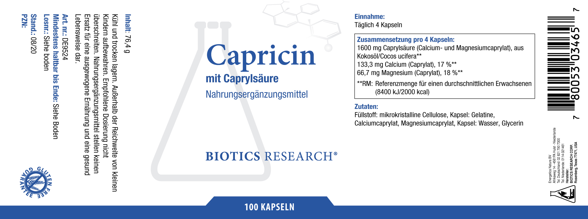 Capricin | Wirkung & Vorteile | Energetica Natura