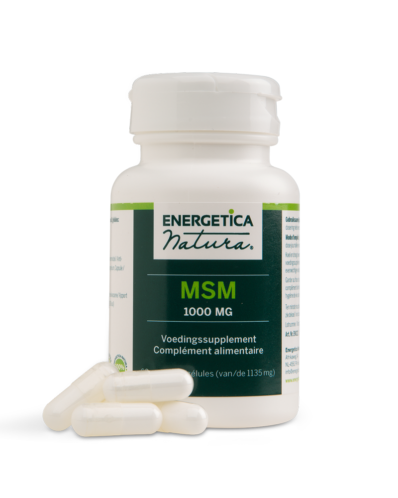 MSM 1000 mg | 60 Gélules Naturelles | Energetica Natura