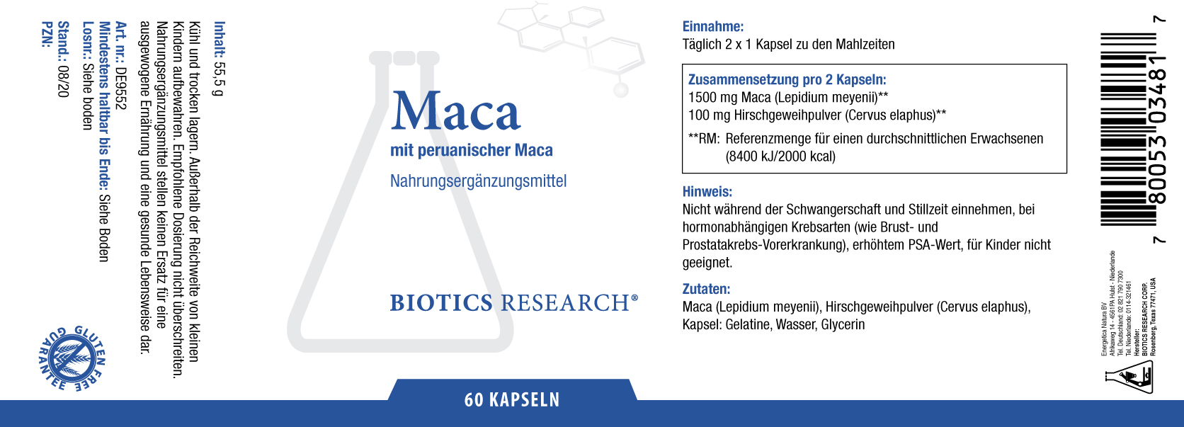 Maca | Wirkung & Vorteile | Energetica Natura