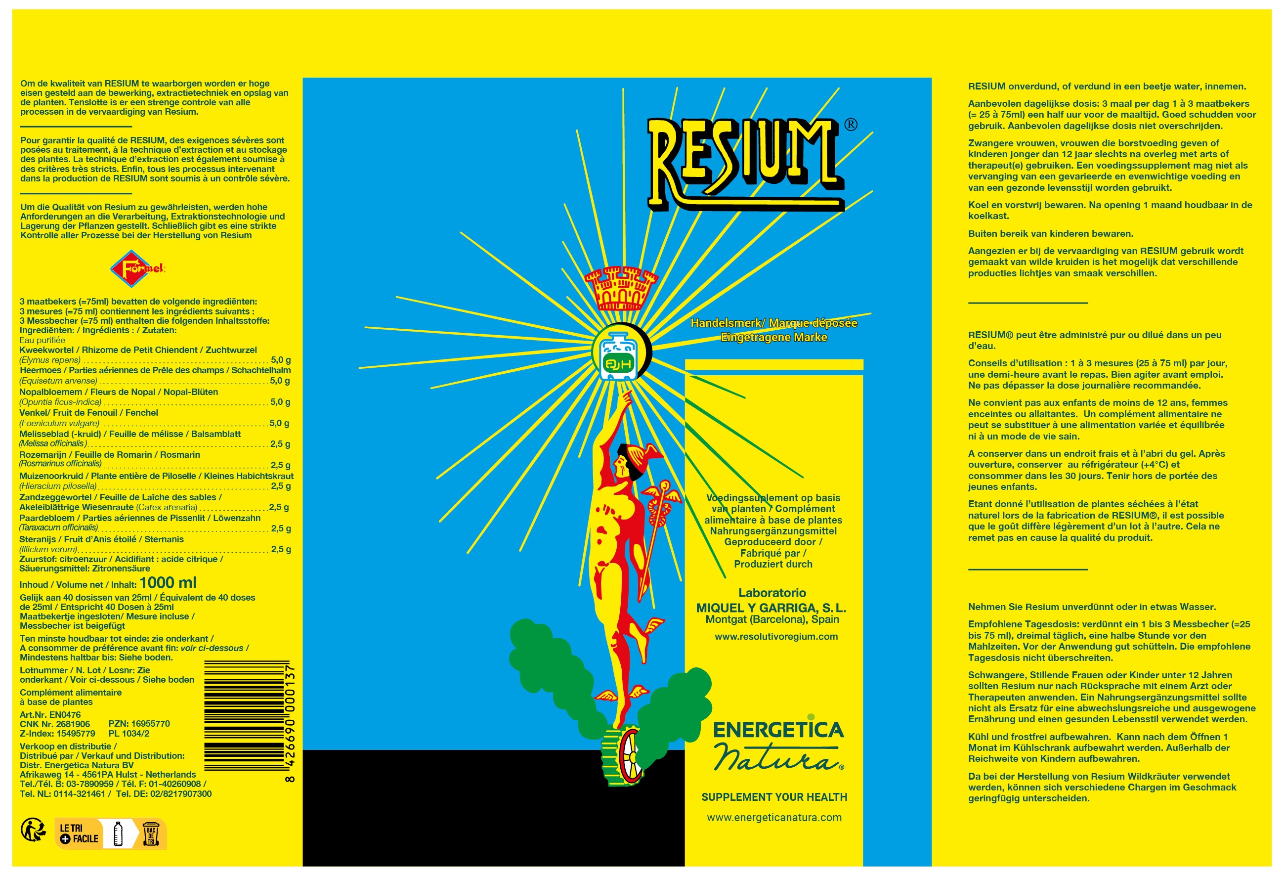 Resium Bestellen | Natuurlijke Werking | Energetica Natura
